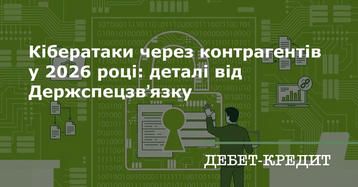 Кібератаки через контрагентів у 2026 році: деталі від Держспецзвʼязку